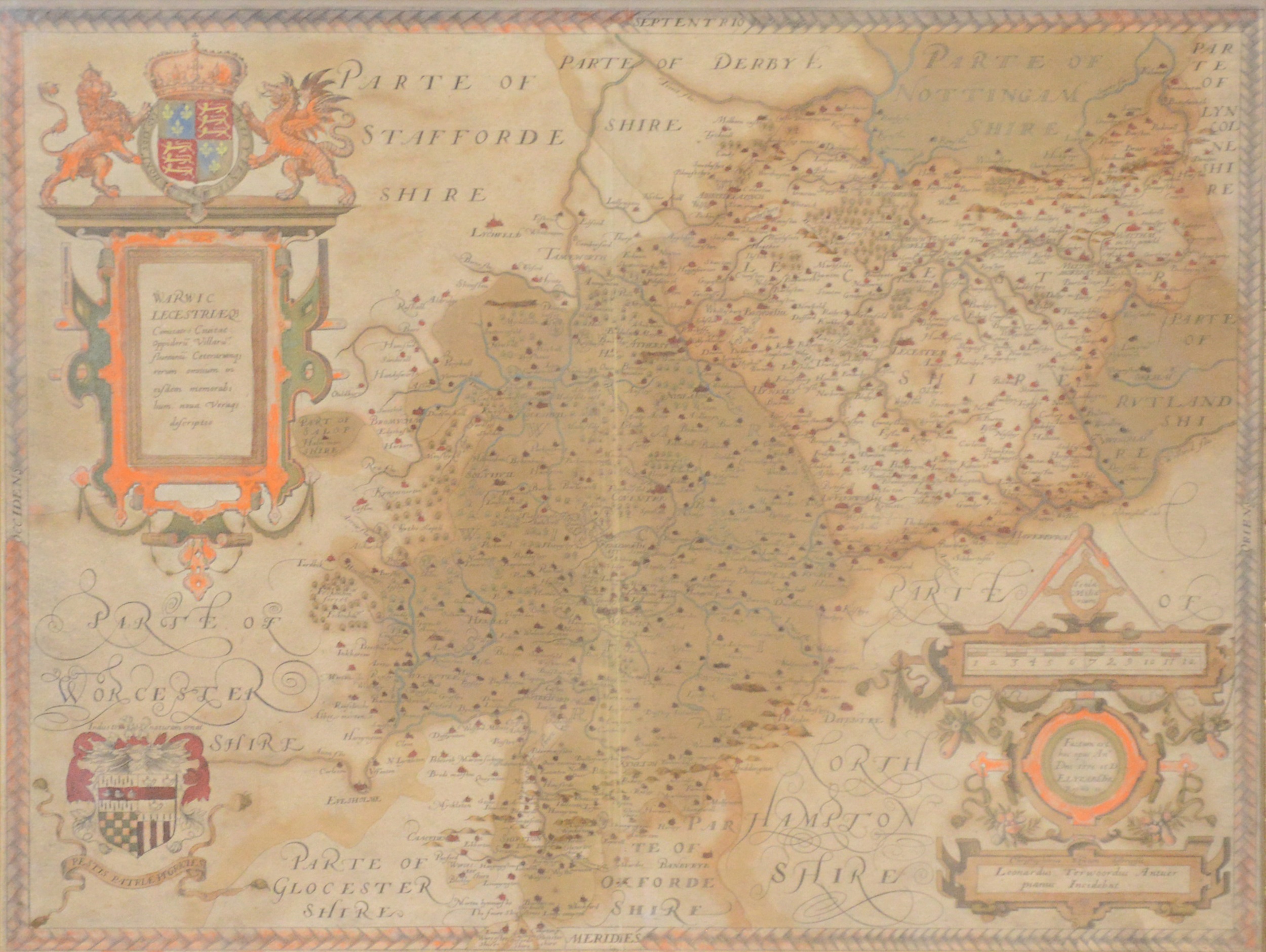 Lot 397 - Christopher Saxton, Warwickshire and