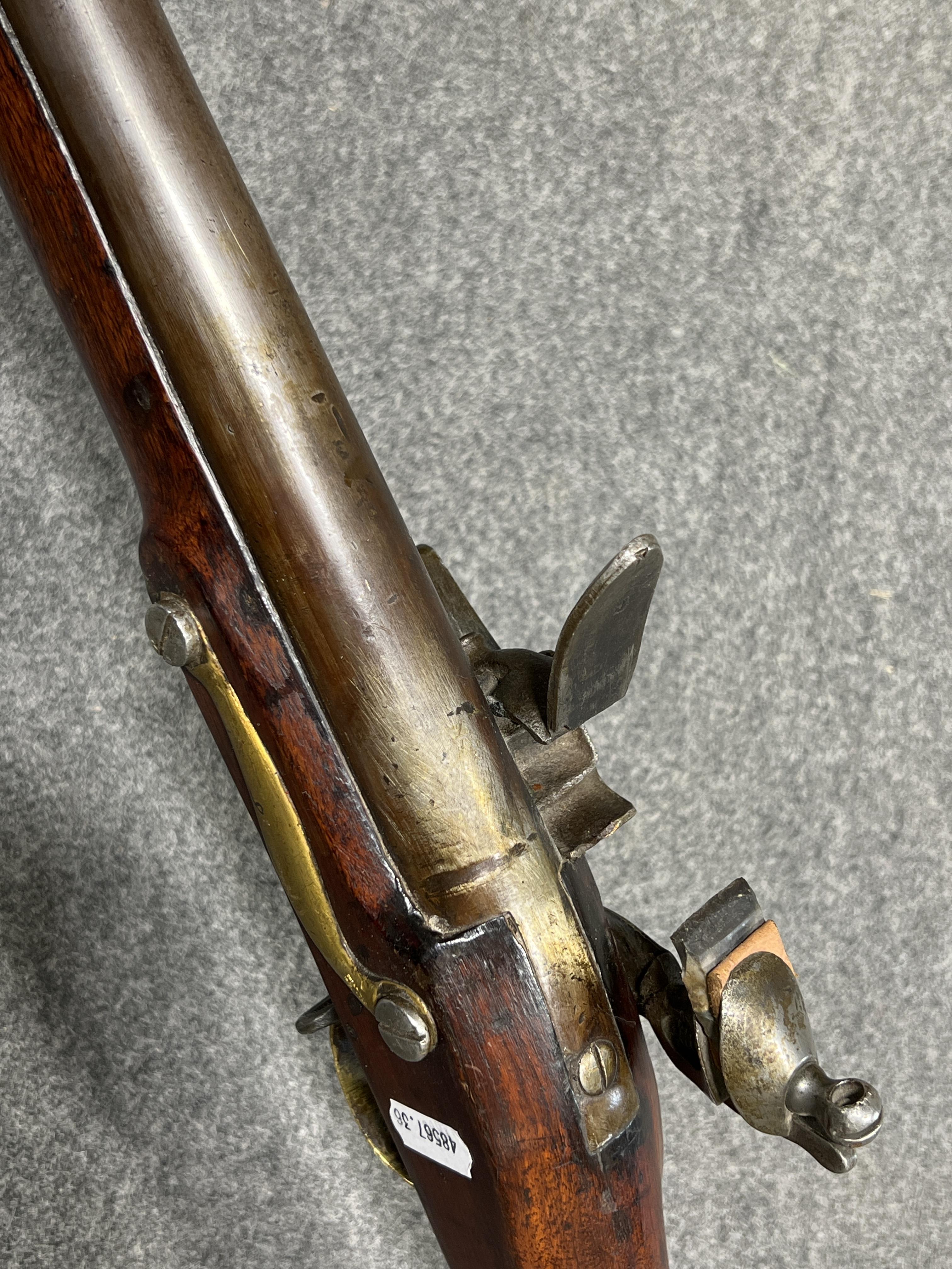 Lot 178 - "Brown Bess" type flintlock musket,