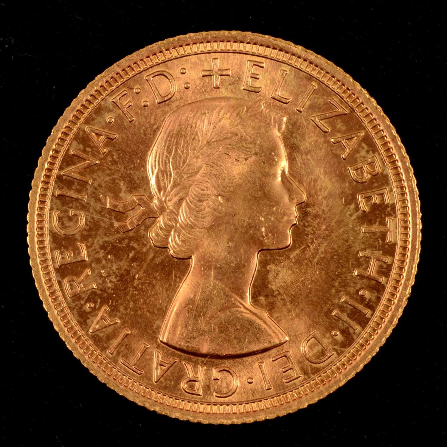 Lot 256 - Elizabeth II gold Sovereign coin,