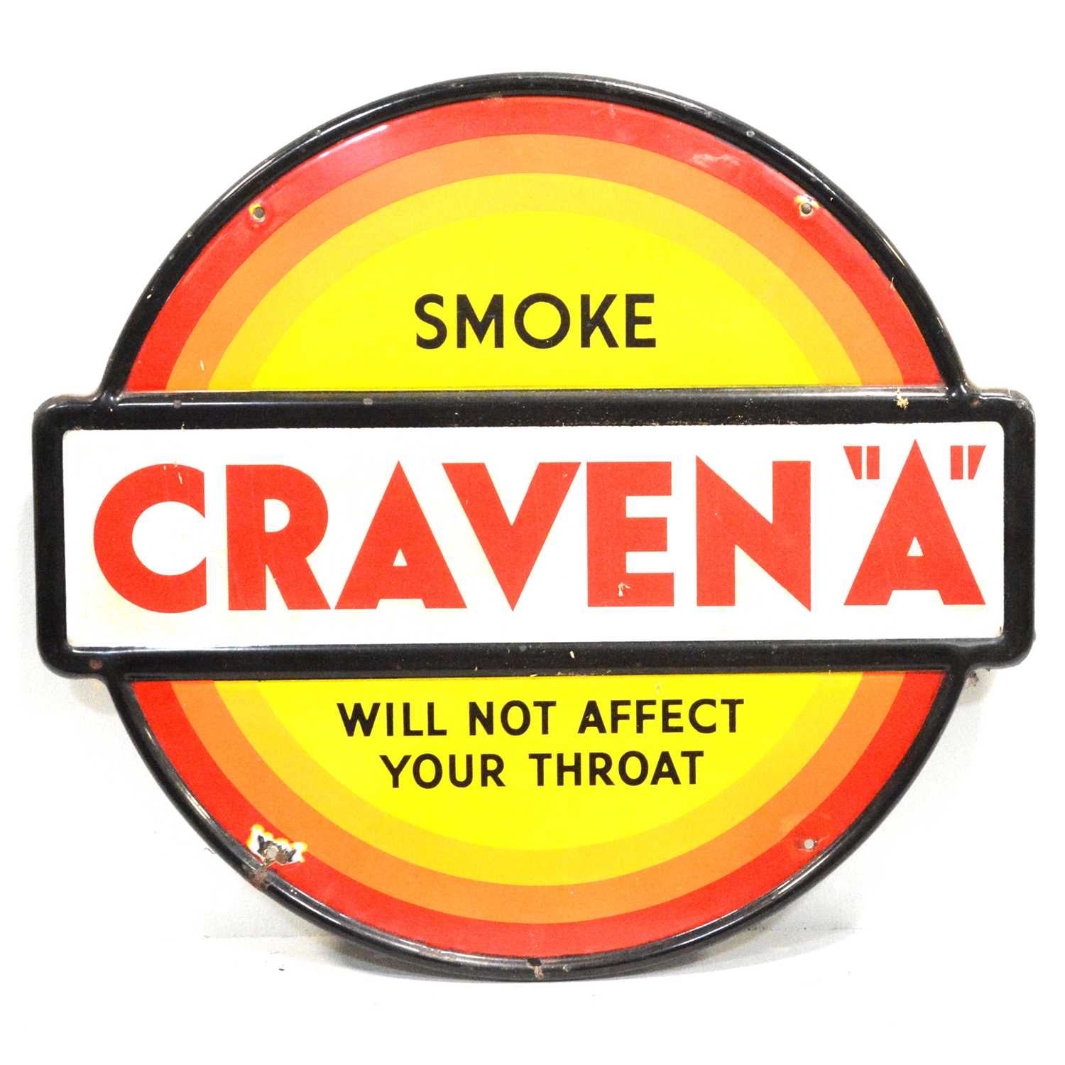 Lot 147 - Cigarette enamelled advertising sign