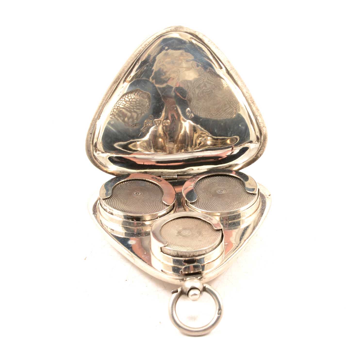 Lot 281 - Edward VII silver triangular double