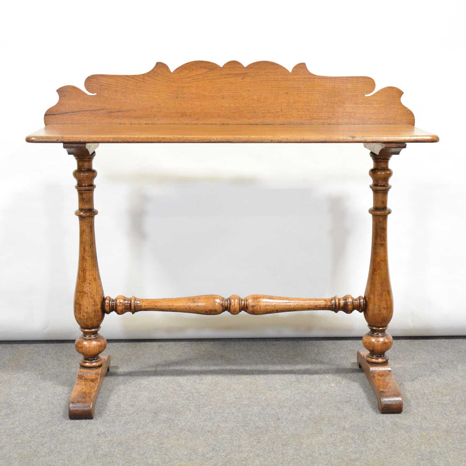 Lot 506 - Victorian style oak console table,