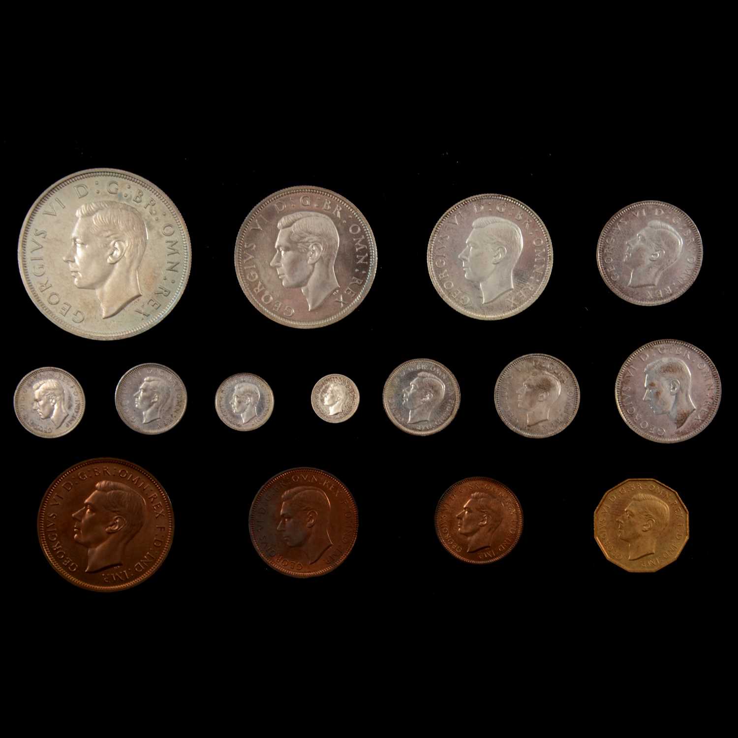 Lot 416 - George VI UK Specimen coin set, 1937,