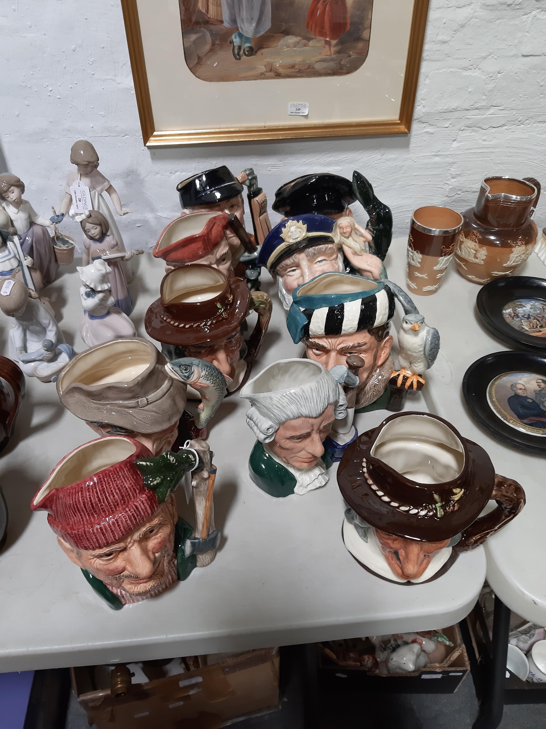 Lot 22 - Collection of Royal Doulton character jugs,