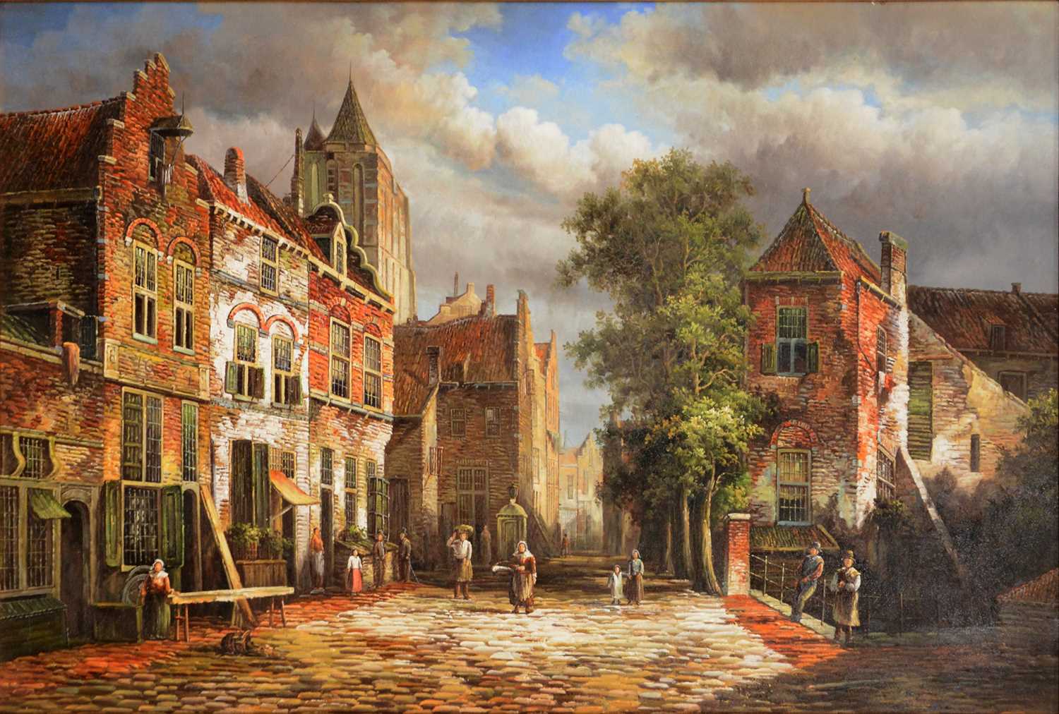 Lot 249 - Contemporary, Dutch street scene,