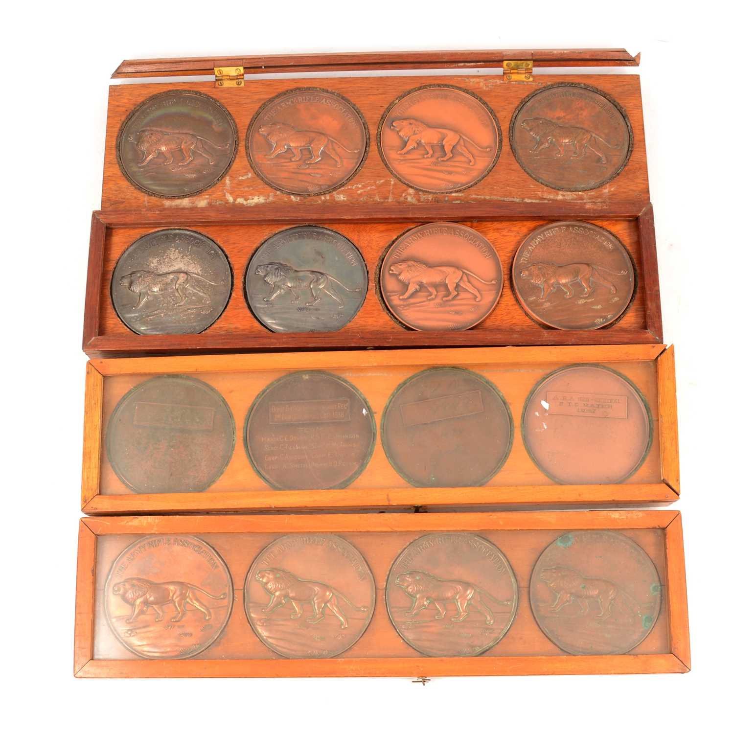 Lot 120 - Sixteen Army Rifle Association bronze medals,