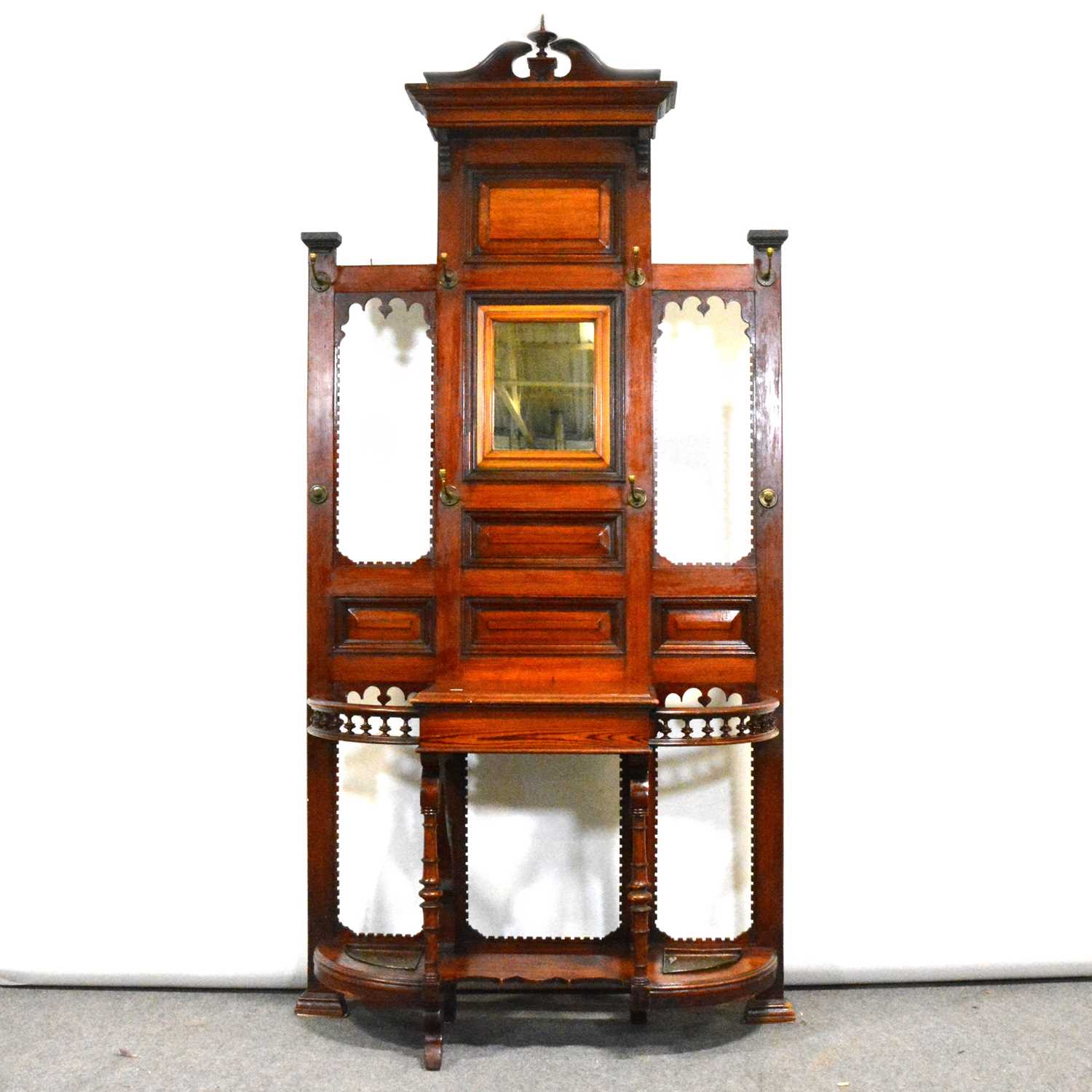 Lot 638 - Victorian hall stand,