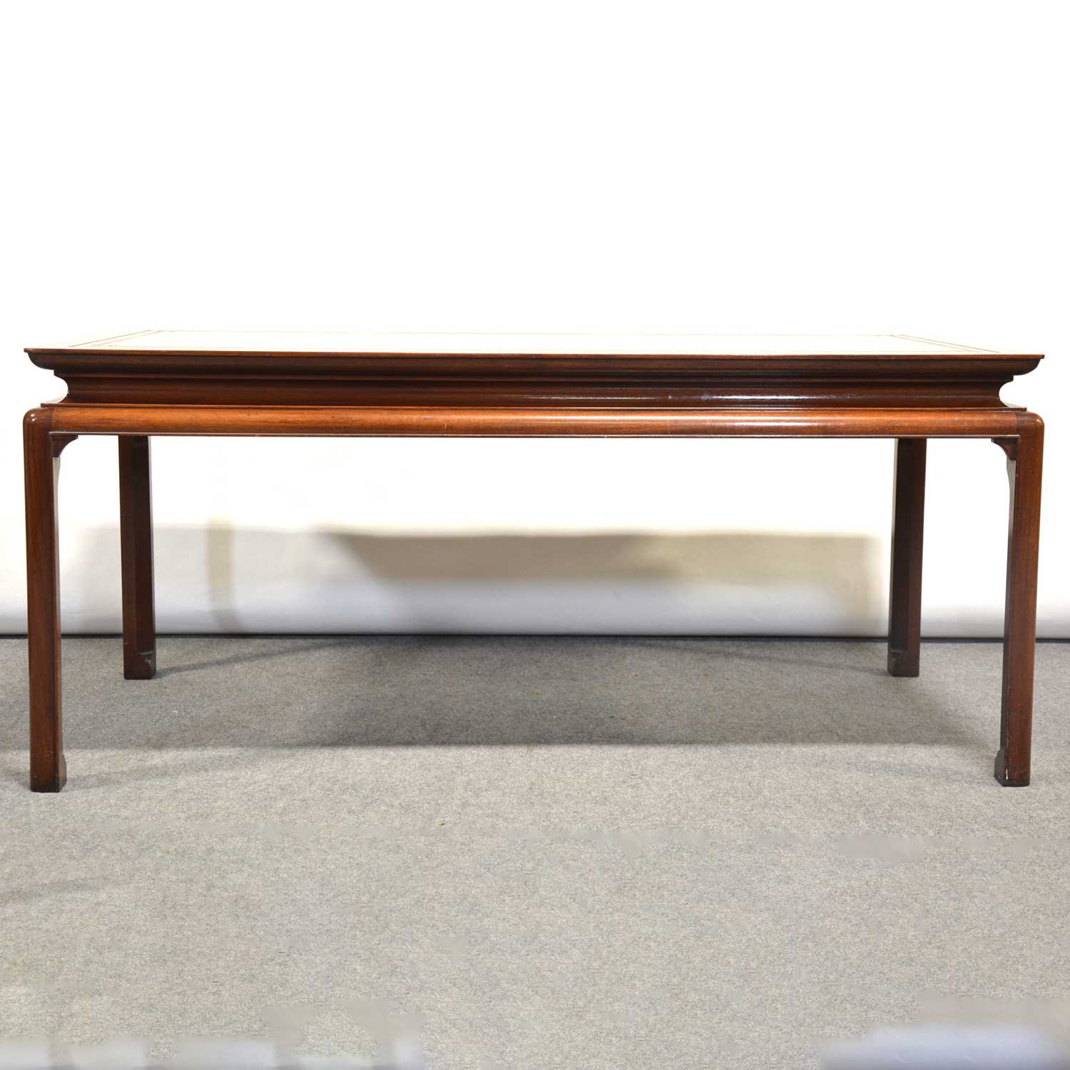 Lot 459 - Chinese mahogany writing table,