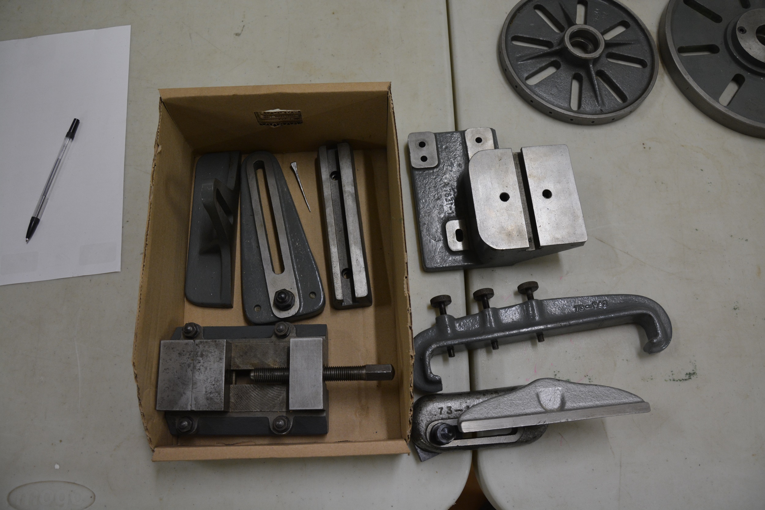 Lot 186 - Myford surface plate, 25.5cm x 18cm, a taper