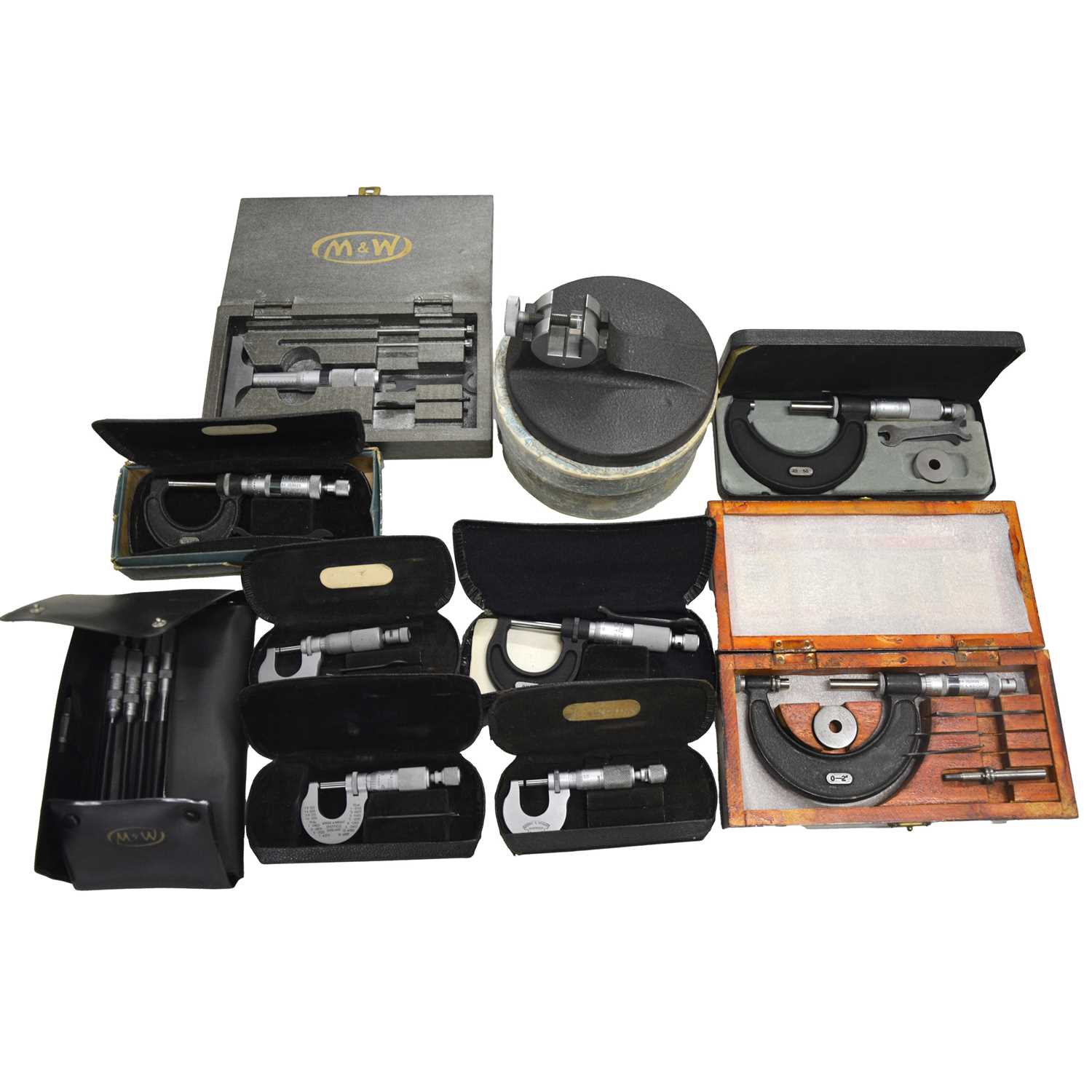 Lot 211 - Calipers and gages by Moore and Wright