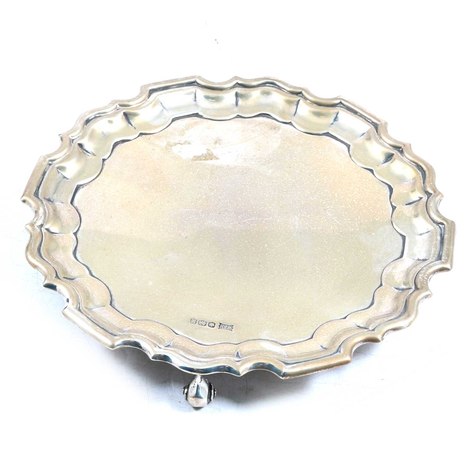 Lot 235 - Small silver salver,