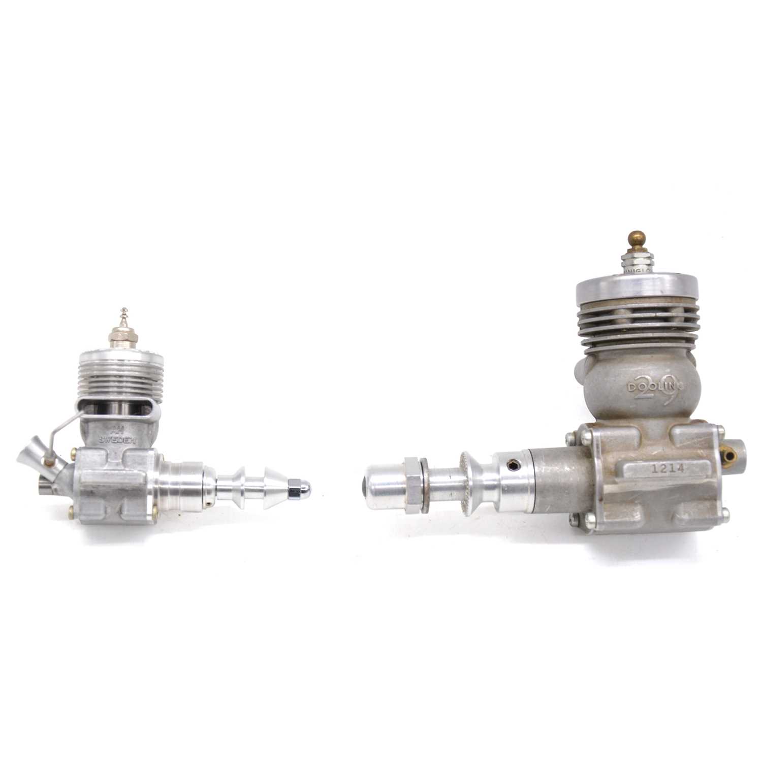 Lot 371 - Two Dooling glow engines, including AH