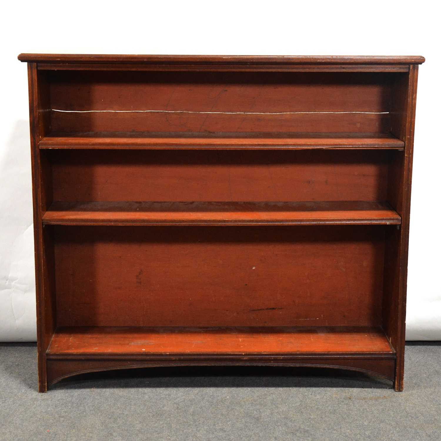 Lot 37 - Mahogany open bookcase,