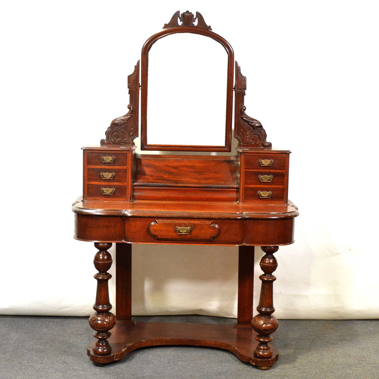 Lot 441 - Victorian mahogany Duchess dressing table,