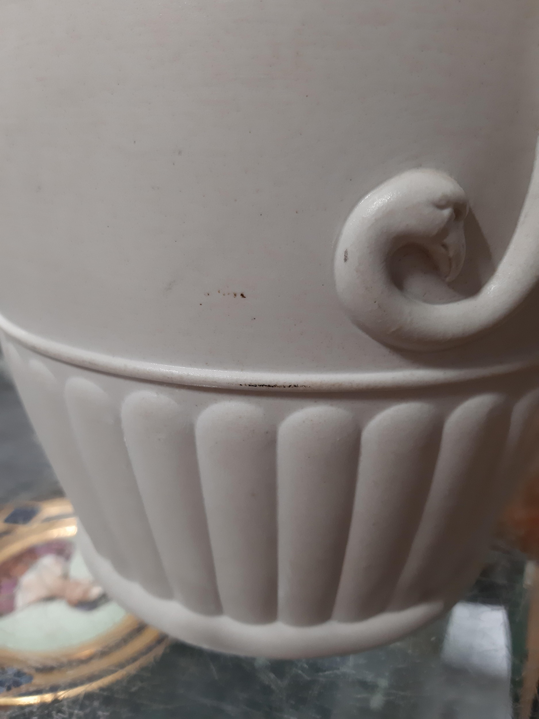 Lot 21 - Large Wedgwood Parian ware twin-handled vase