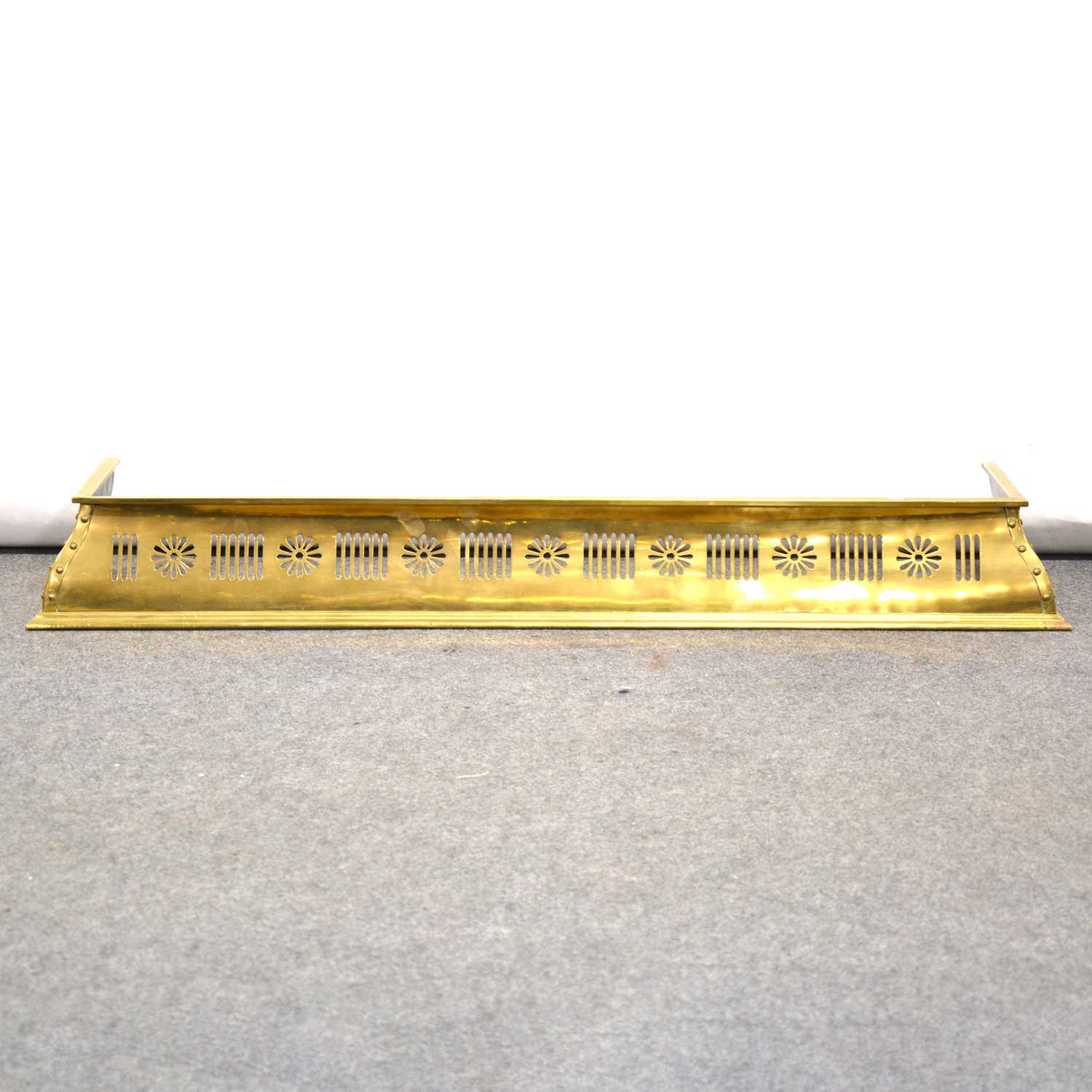Lot 464 - Brass fender,