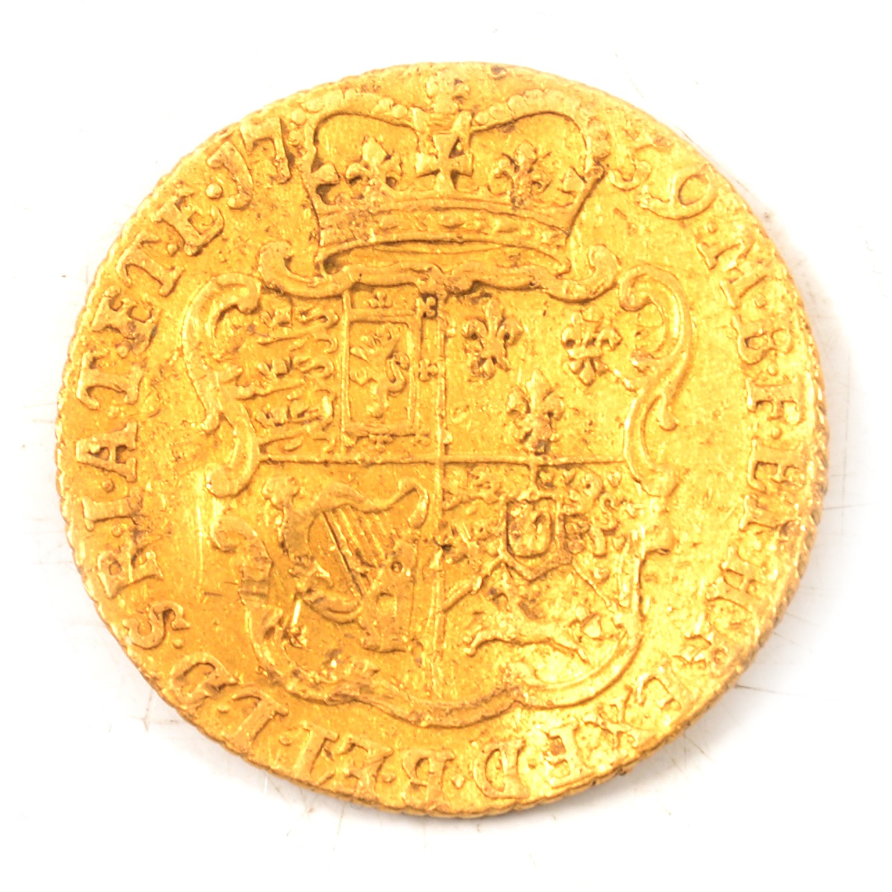 Lot 271 - A Gold Half-Guinea Coin, George II 1759.
