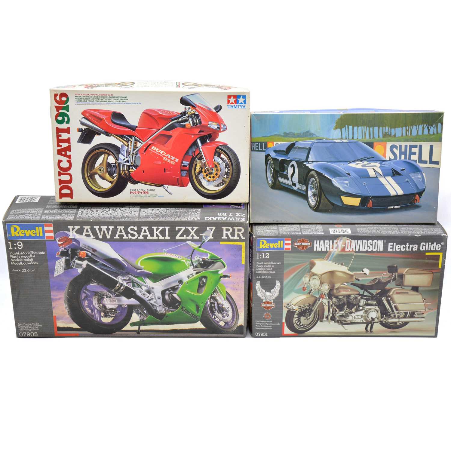 Lot 139 - Four scale model kits, including Revell,