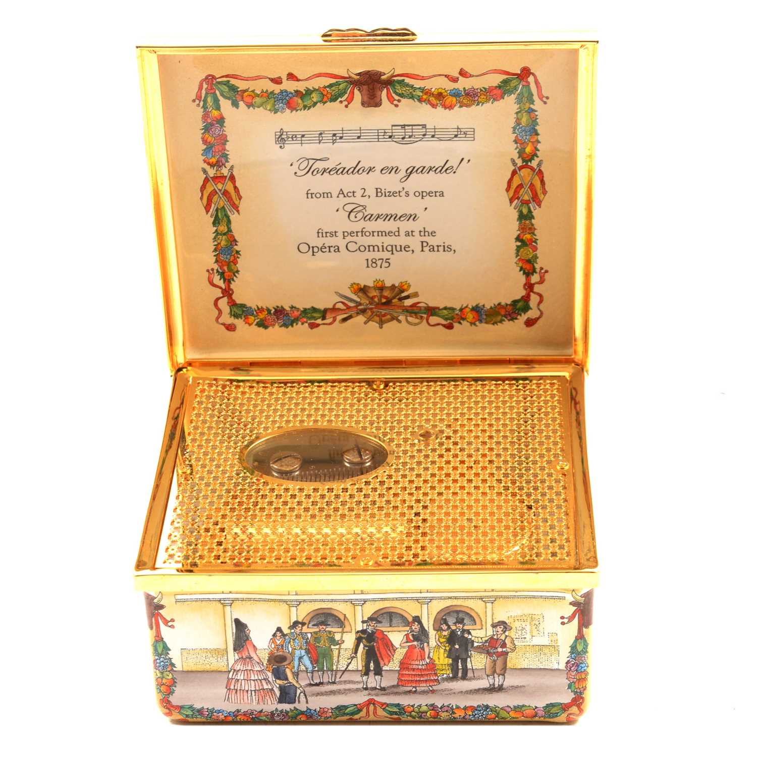 Lot 71 - Halcyon Days, March of the Toreadors enamel