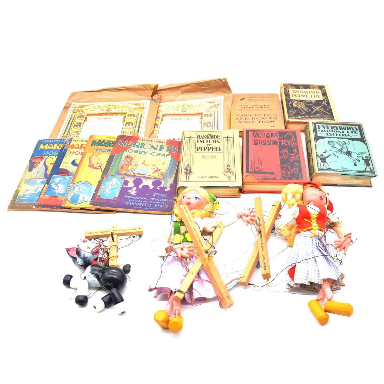 Lot 159 - Three Pelham Puppets, Benjamin Pollock toy