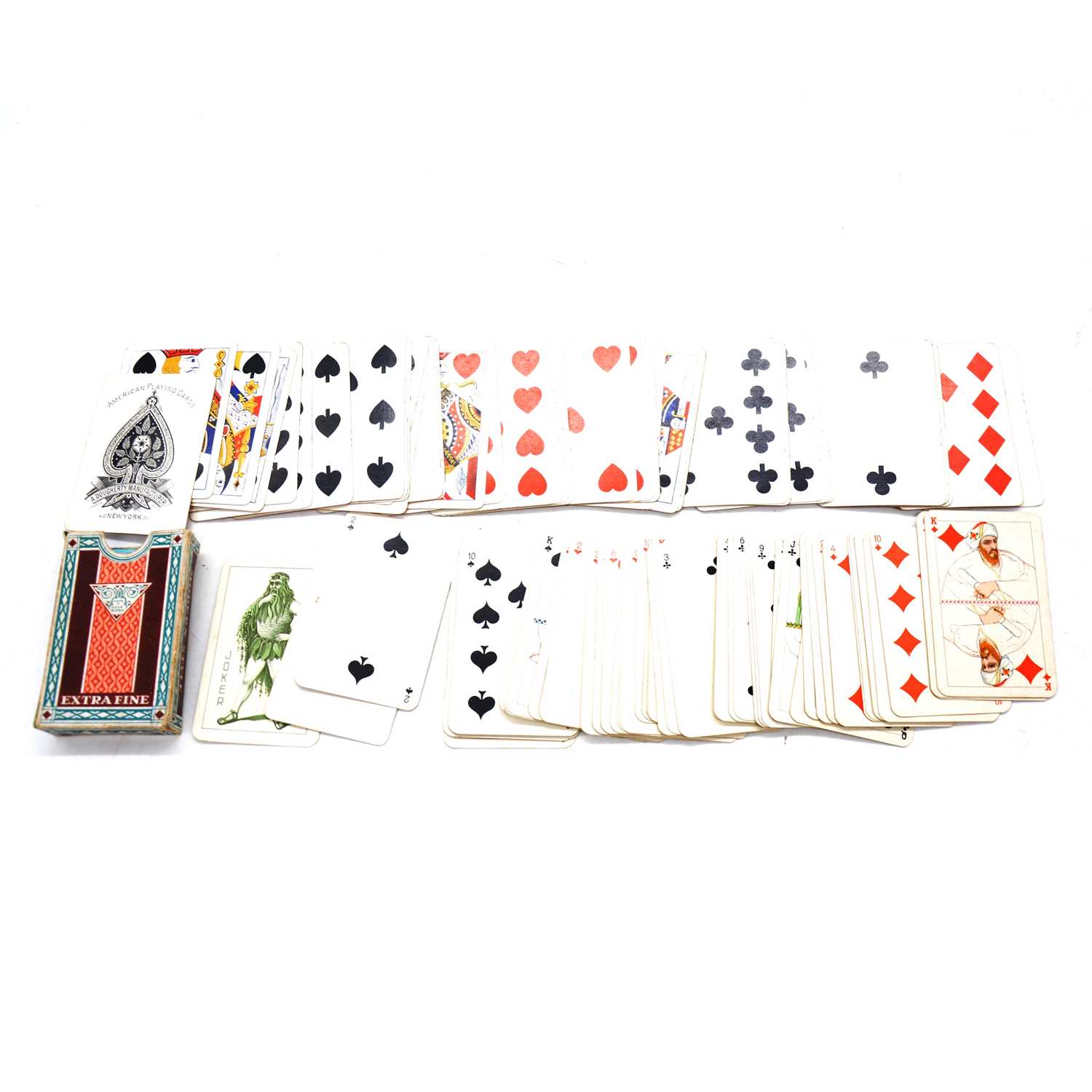 Lot 194 - Two vintage decks of playing cards,