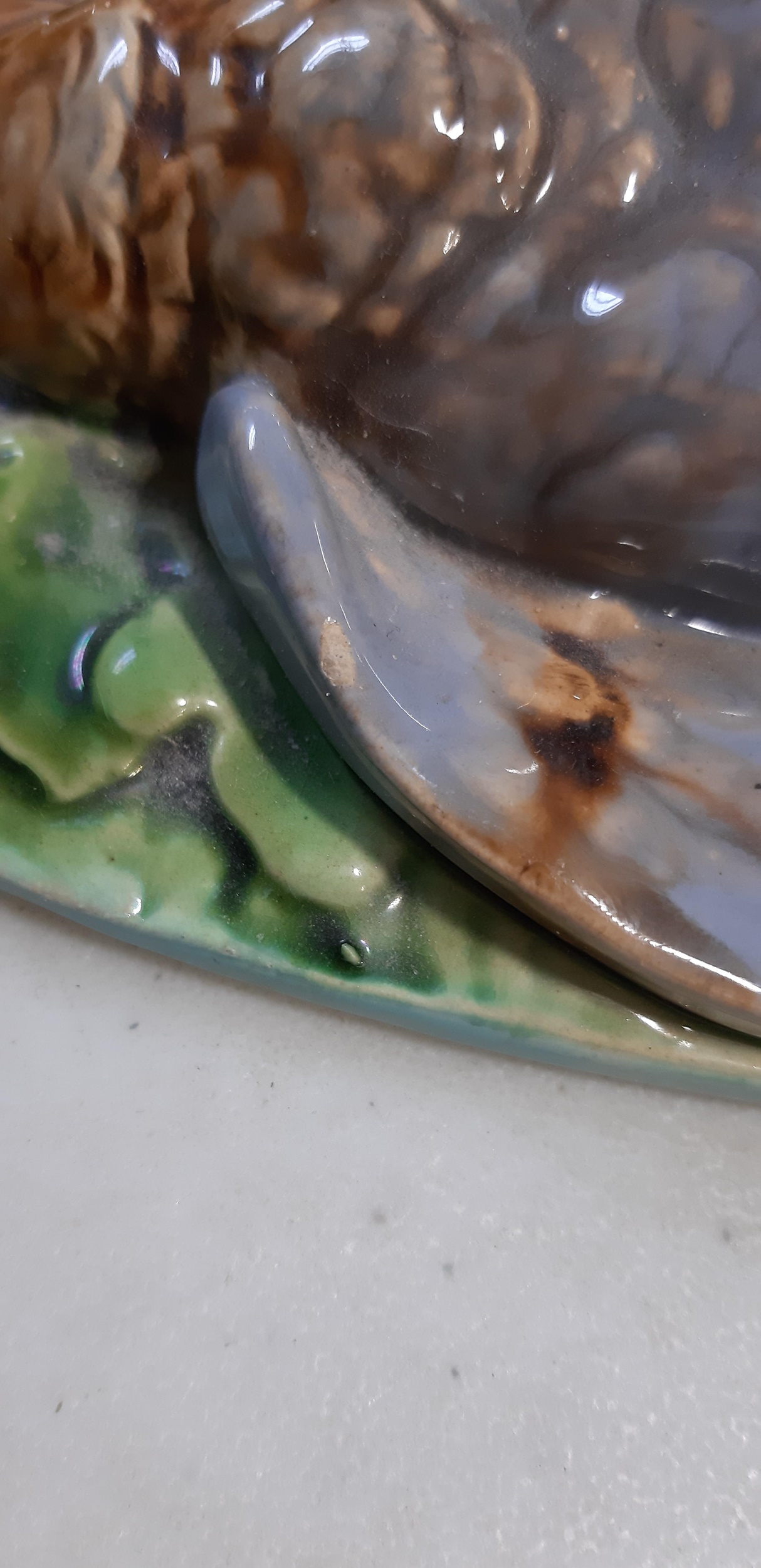 Lot 12 - Minton Majolica Game tureen and cover,