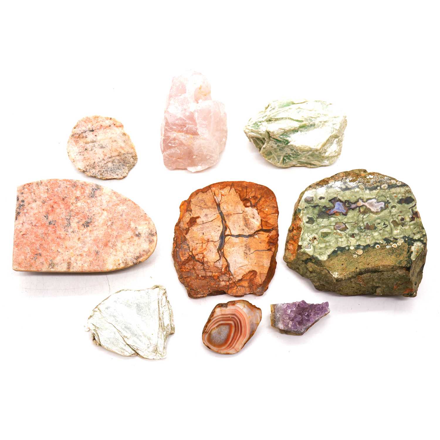 Lot 112 - Small collection of crystals and rock