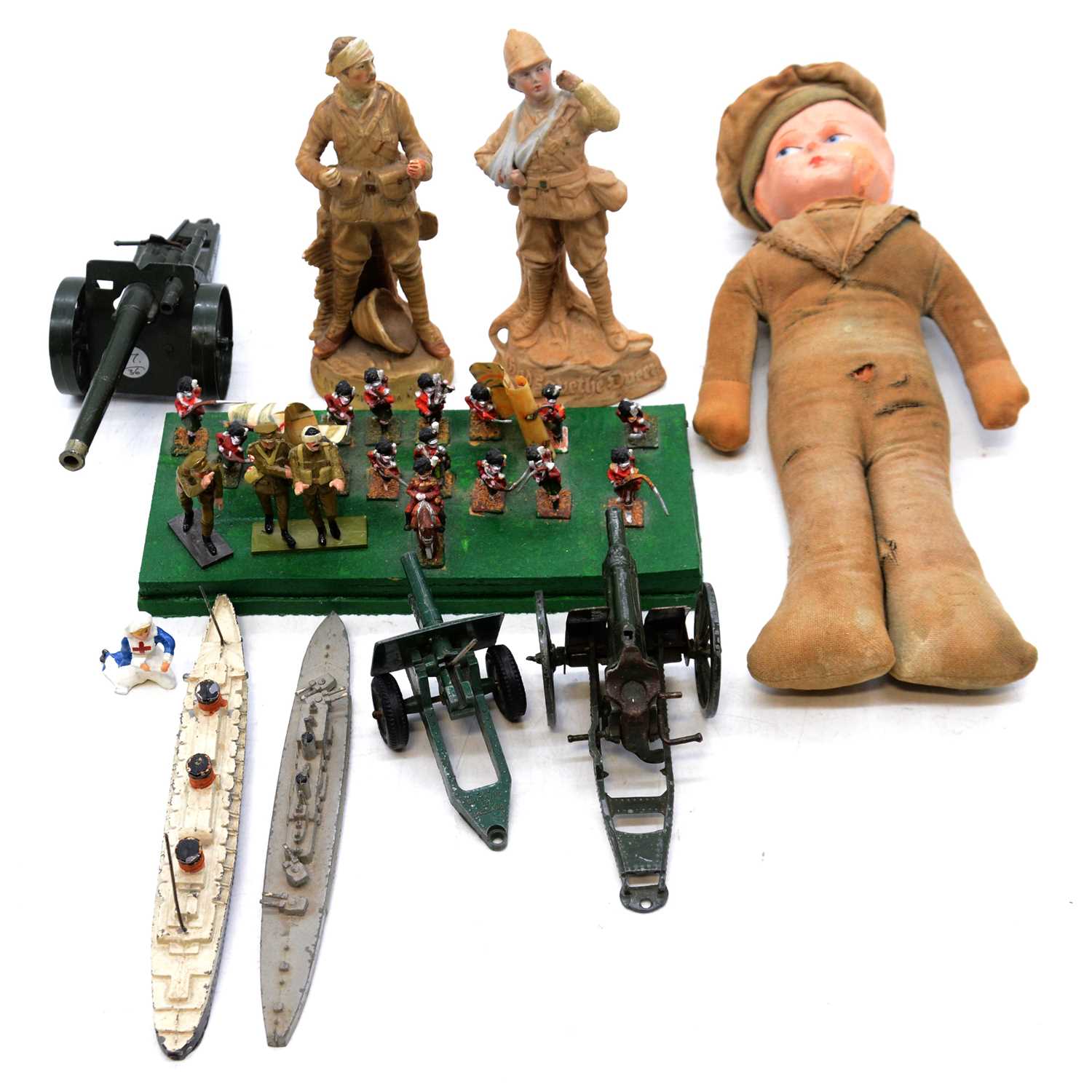 Lot 244 - Small quantity of military toy models,