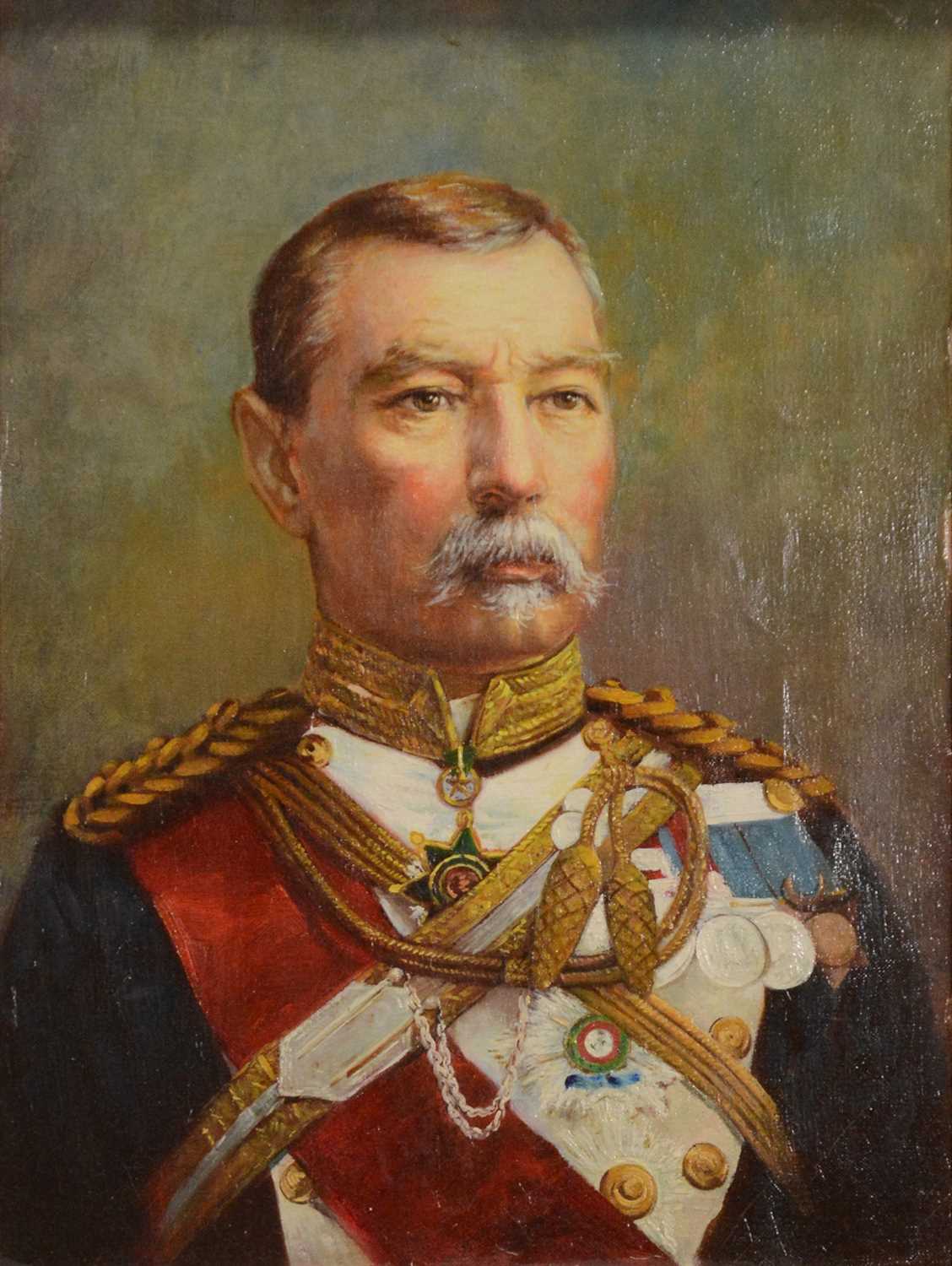 Lot 257 - English School, portrait of Lieutenant