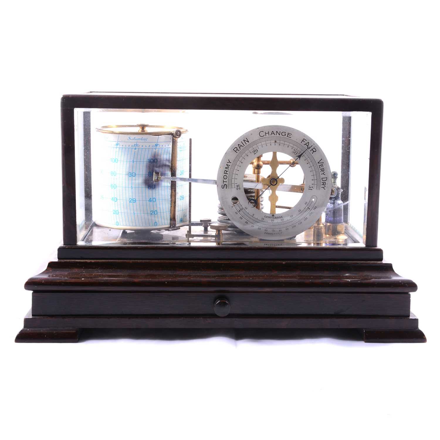 Lot 132 - Table barograph