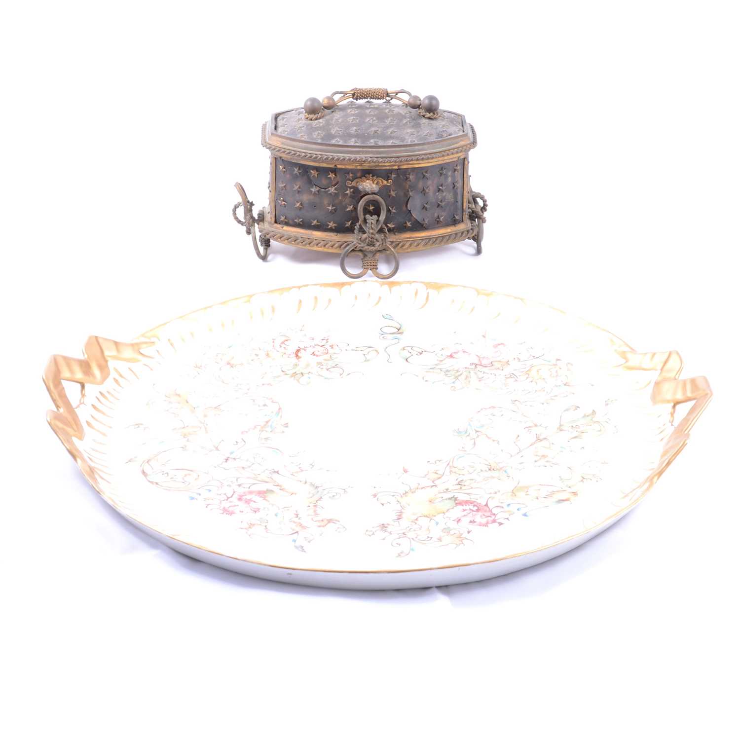 Lot 149 - Palais Royal encrier and a Limoges cabaret