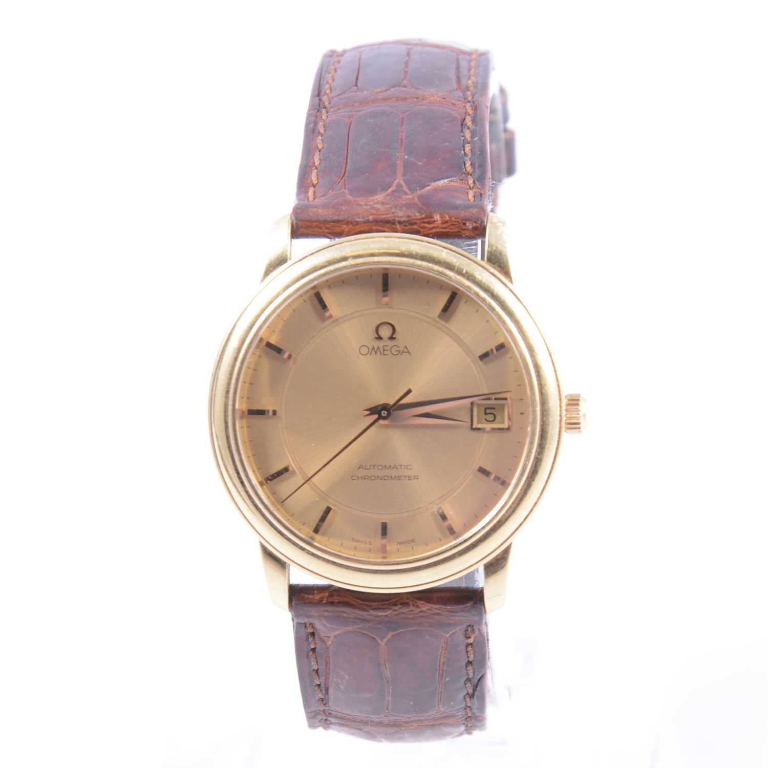 Lot 381 - Omega - a gentleman's 18 carat yellow gold