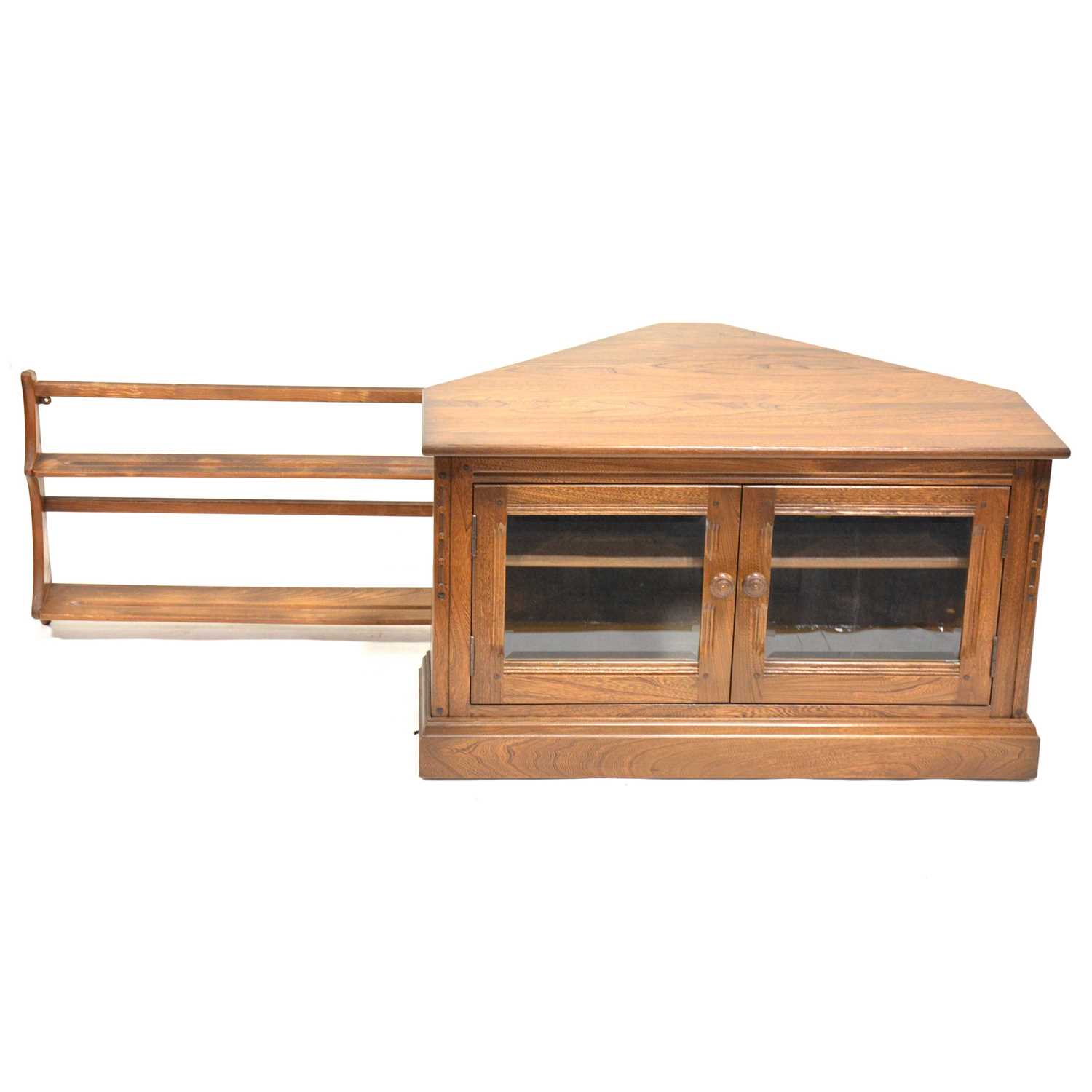 Lot 442 - Ercol, Mural Golden Dawn corner media unit