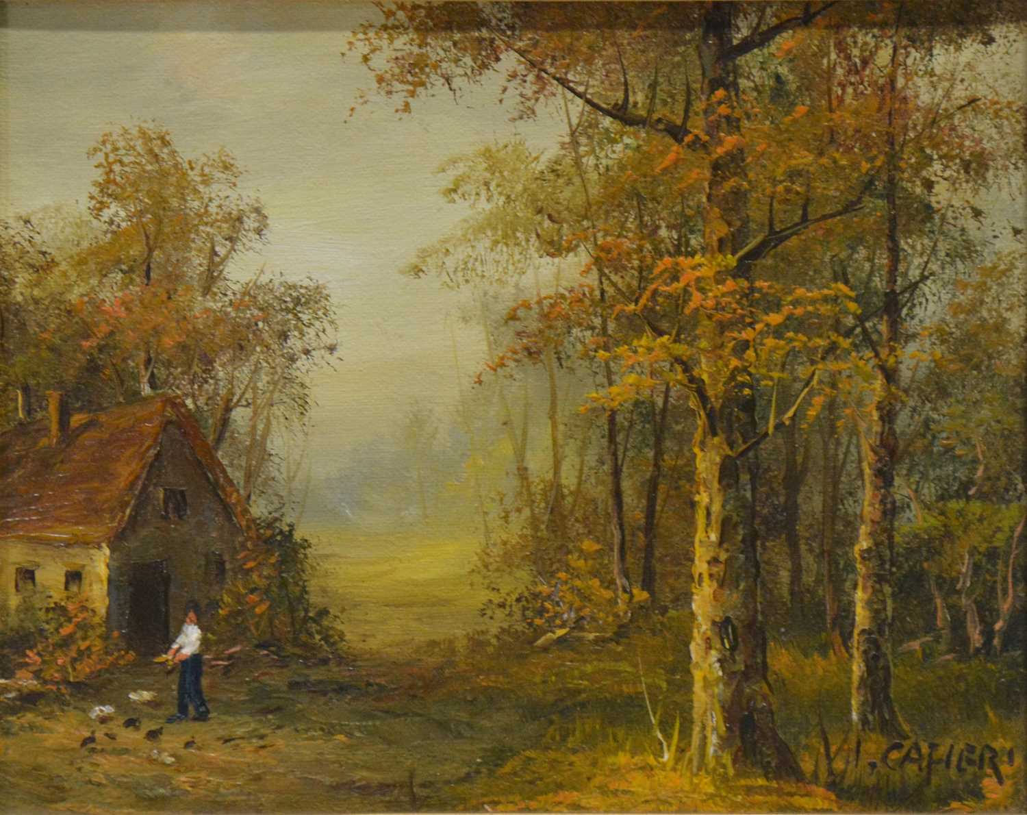 Lot 291 - Irene Cafieri, Figure in a woodland