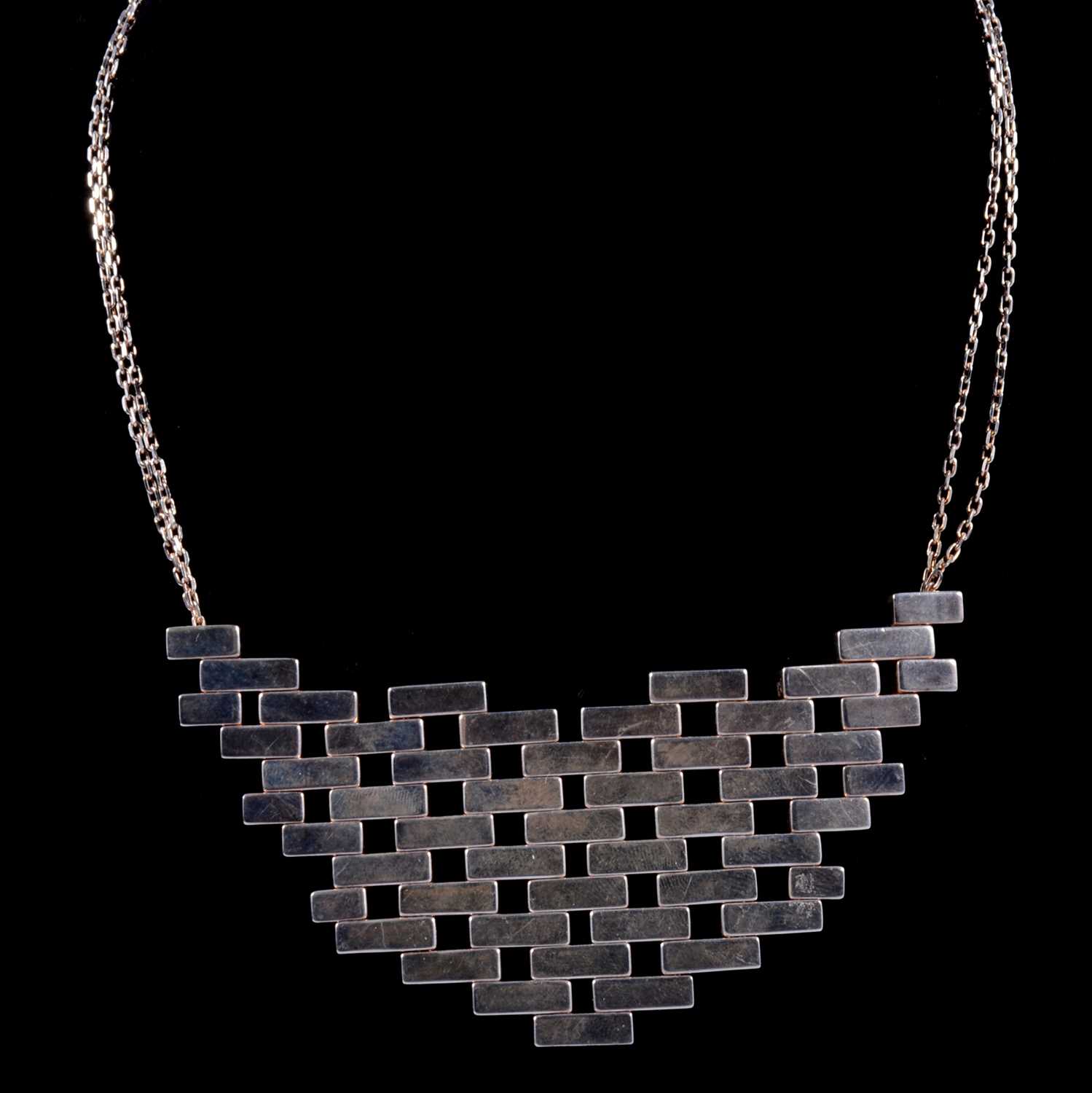 Lot 317 - Georg Jensen of Denmark - a silver bib