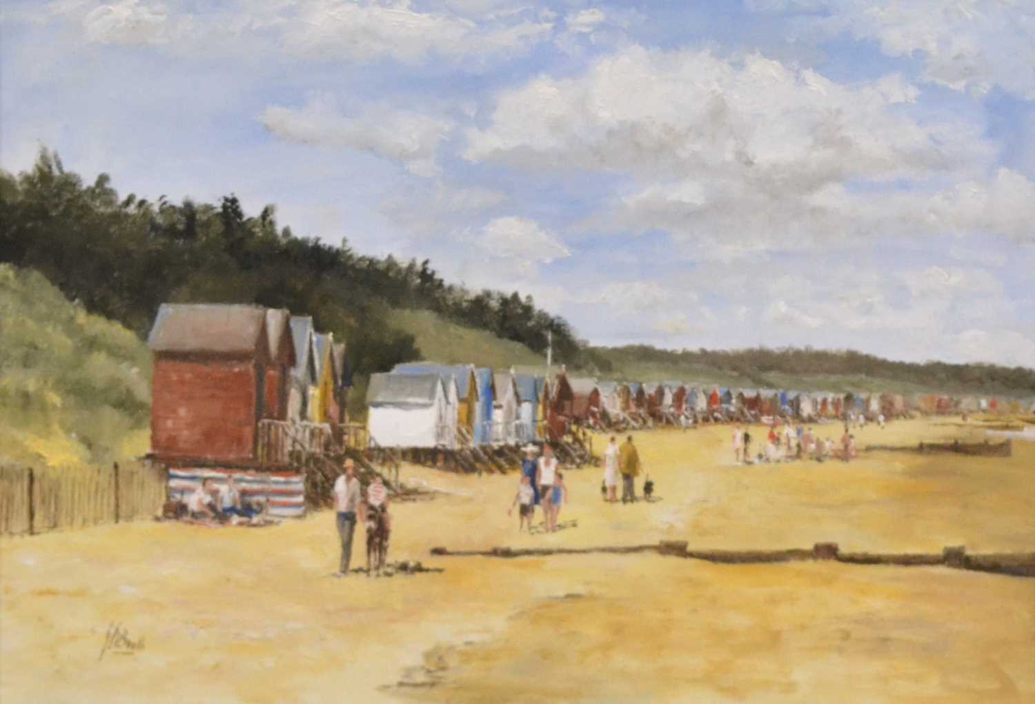 Lot 270 - J D Booth, Beach huts at Wells-next-the-Sea,