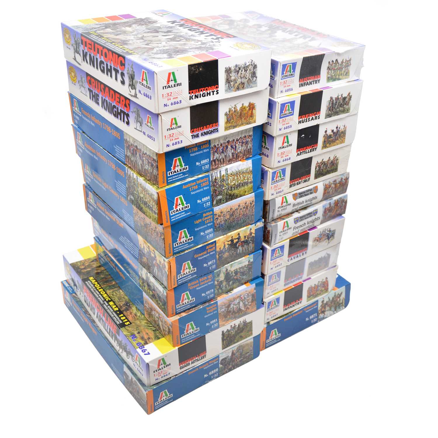 Lot 10 - Twenty Italeri 1/32 scale military figures,