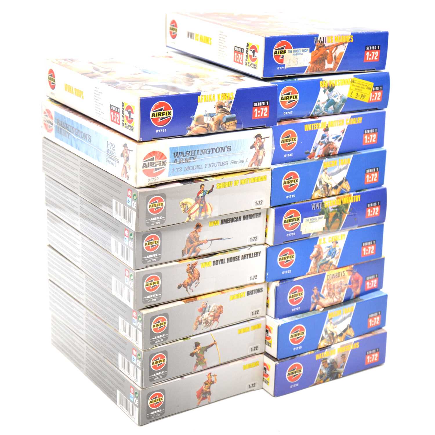 Lot 79 - Seventeen Airfix 1/72 scale military figure