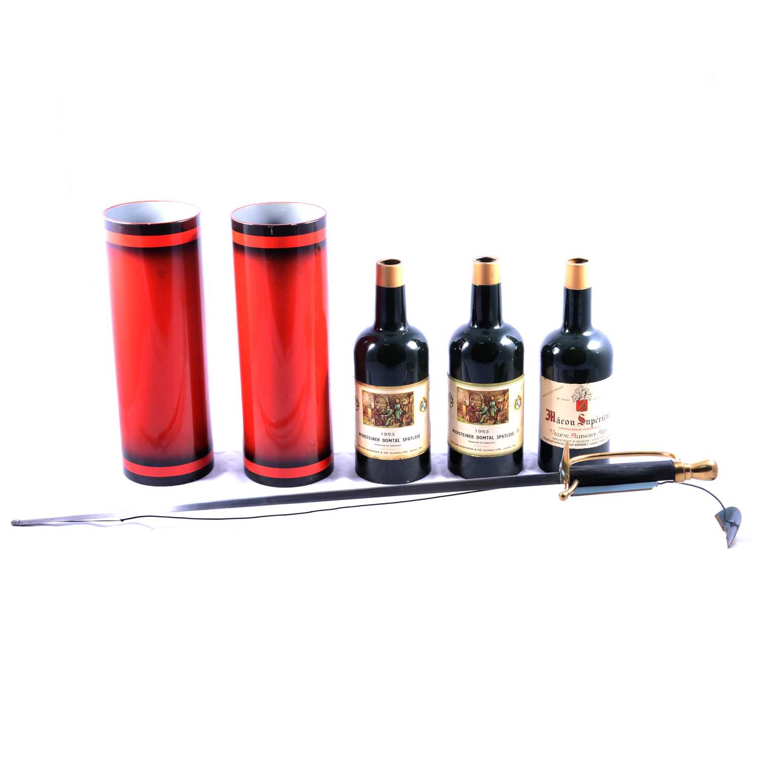 Lot 139 - Magicians card sword and bottle trick,