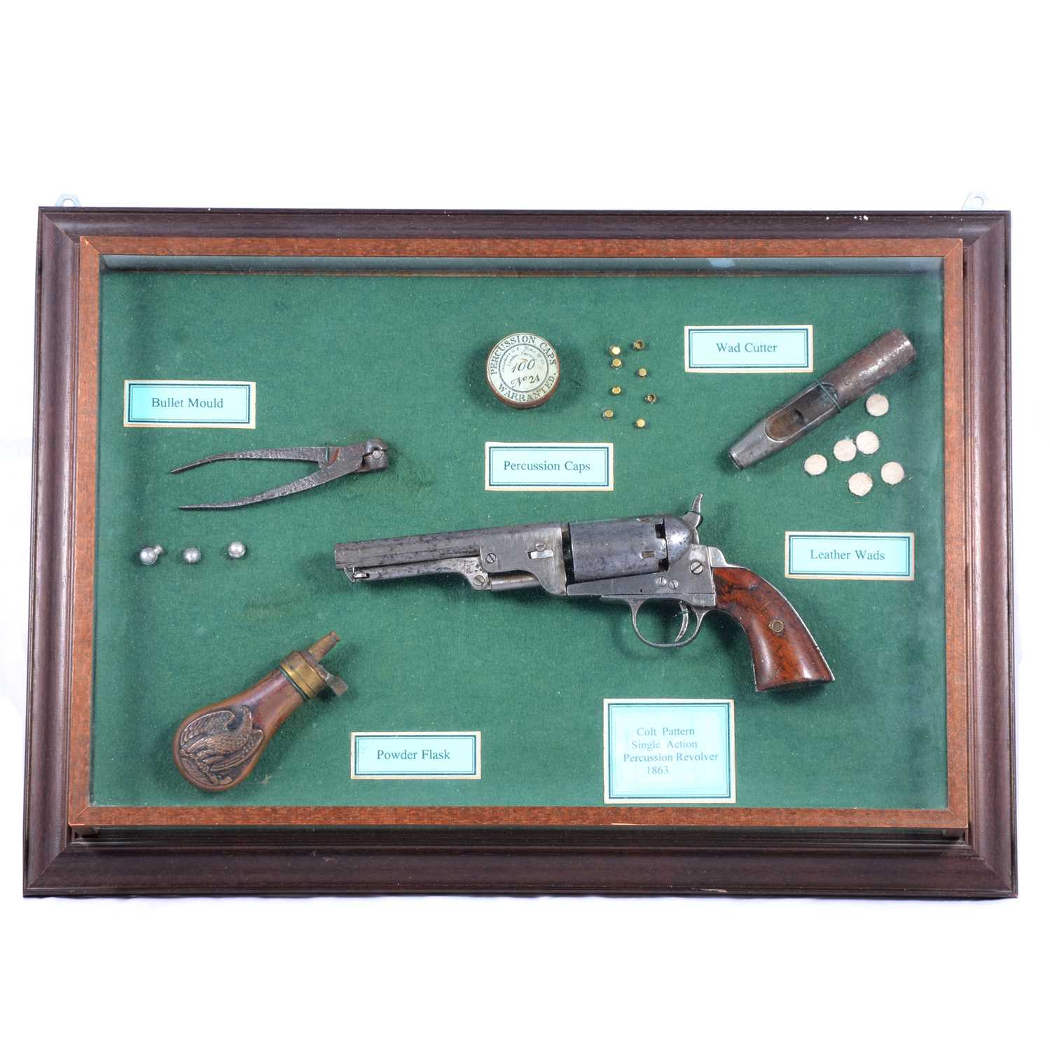 Lot 243 - Colt pattern six shot percussion revolver,