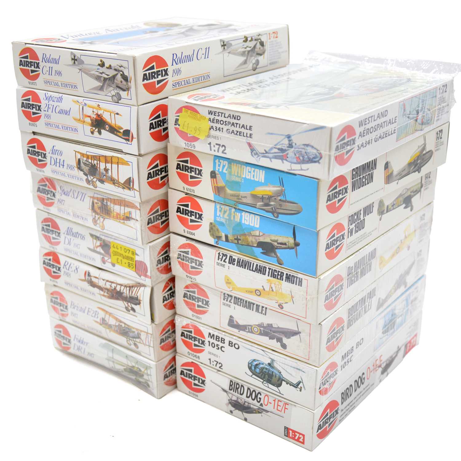 Lot 78 - Fifteen Airfix 1/72 scale aircraft kits,