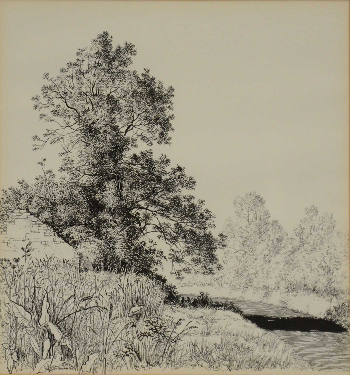 Lot 291 - Peter Newcombe, pen and ink drawings,