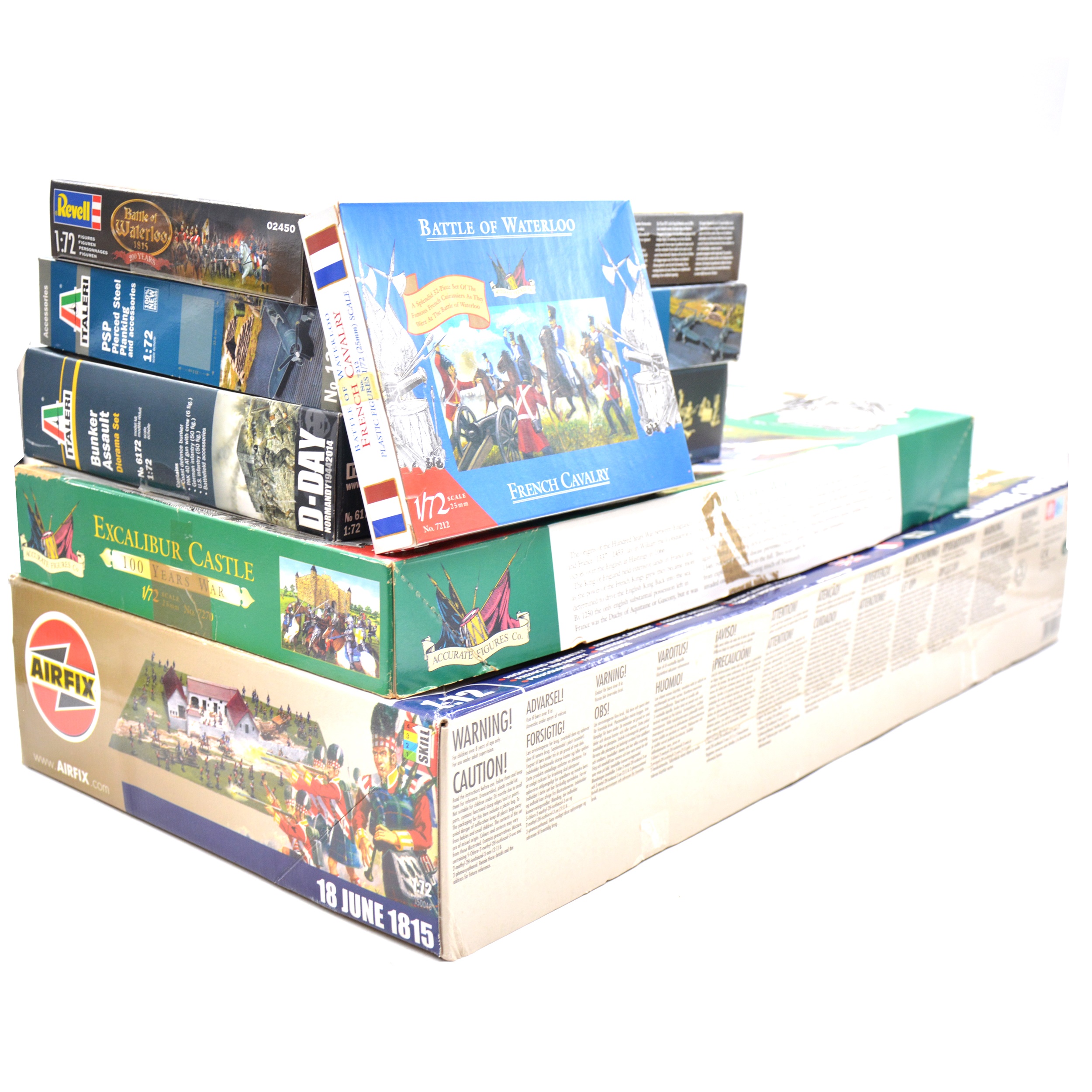 Lot 75 - Six 1/72 scale model dioramas and figure sets,