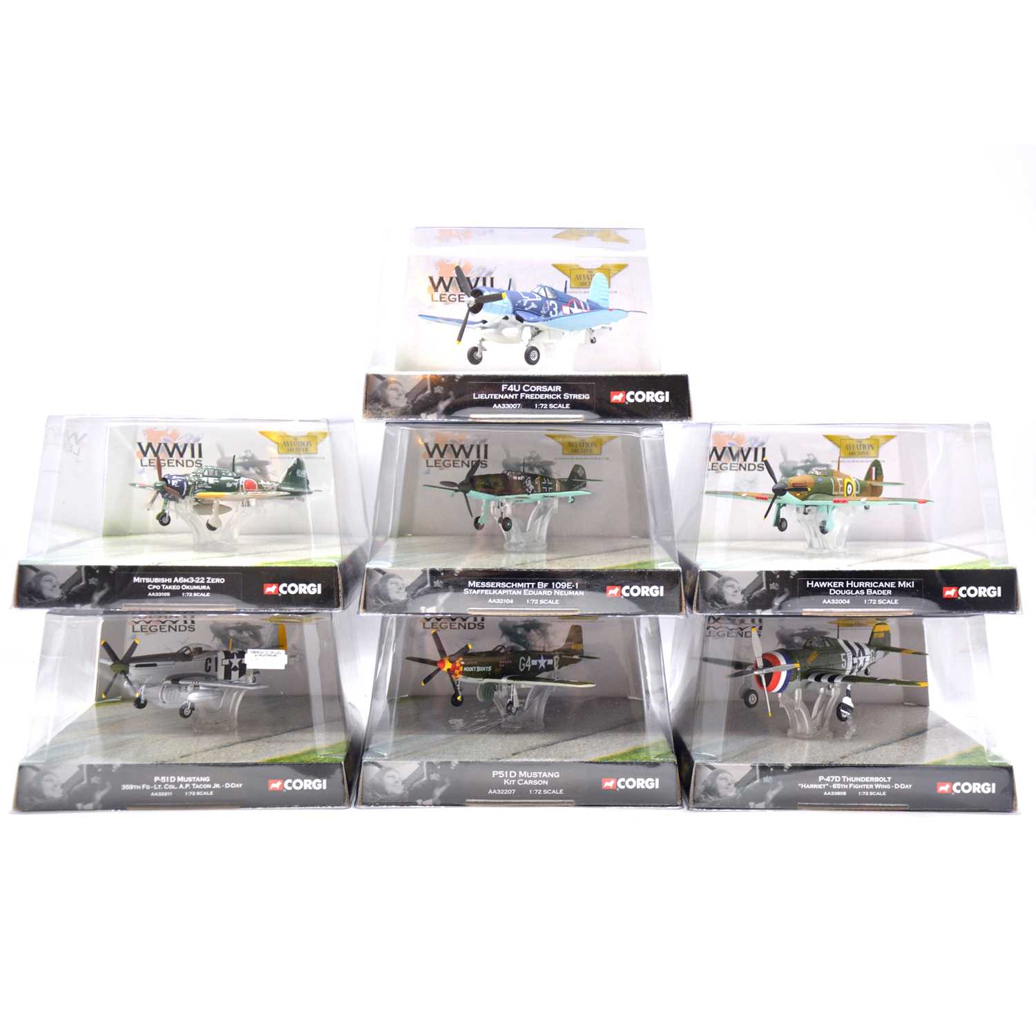 Lot 169 - Seven Corgi WWII Legends die-cast model