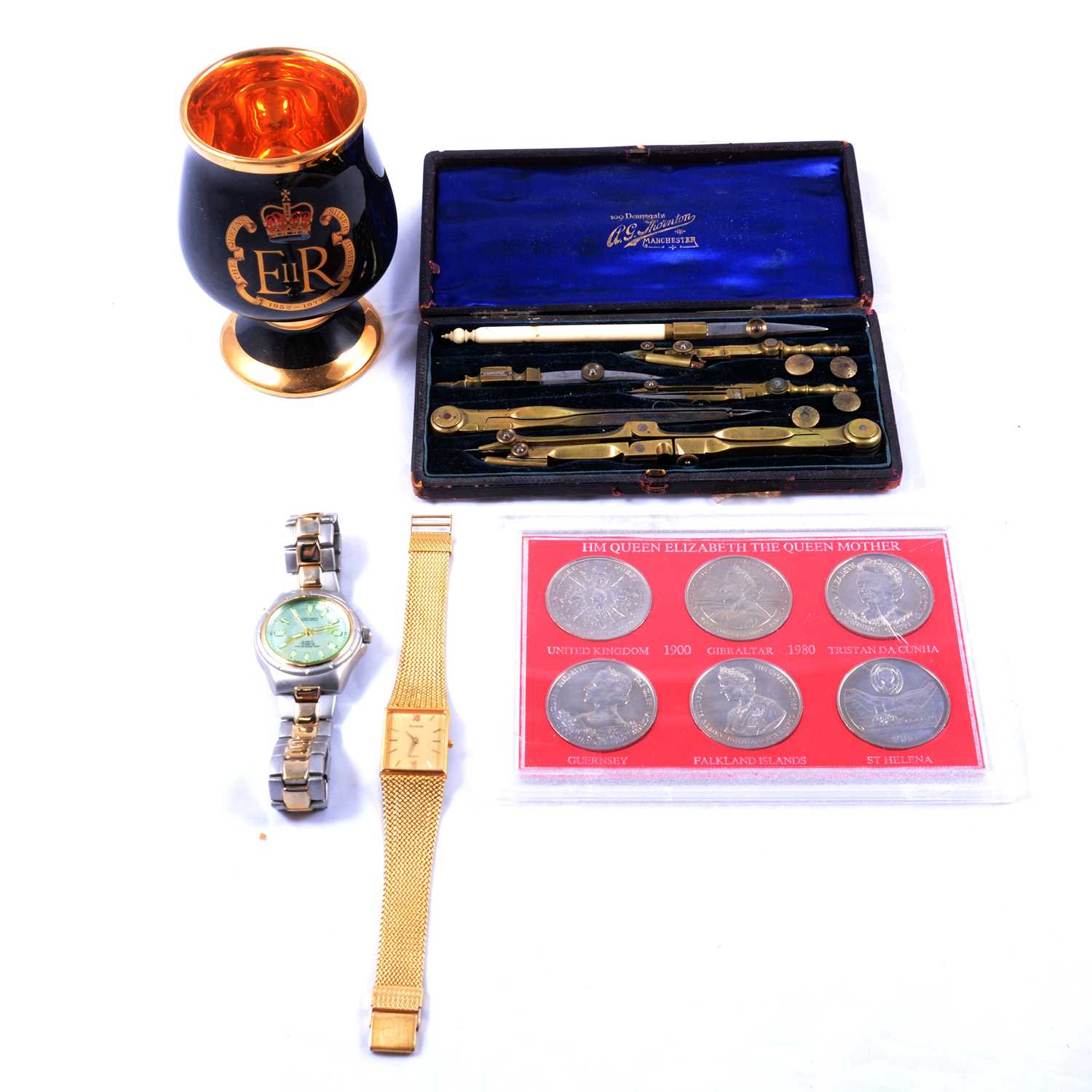 Lot 192 - RAOB jewels, 1994 Olympics pins, drawing set,