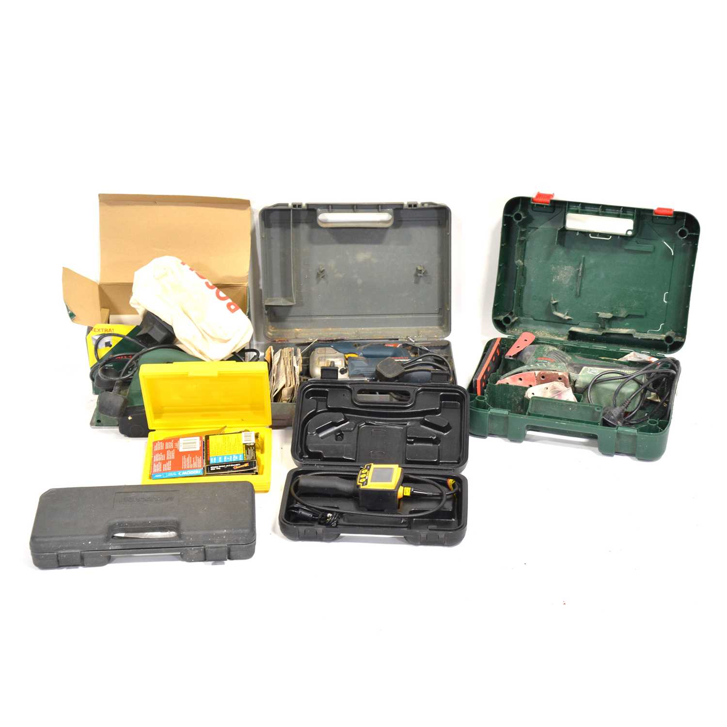 Lot 529 - Various boxed tools including electric plane,