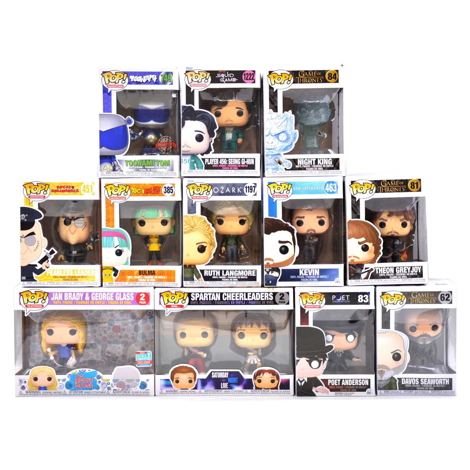Lot 307 - Twelve Funko Pop! animation and television