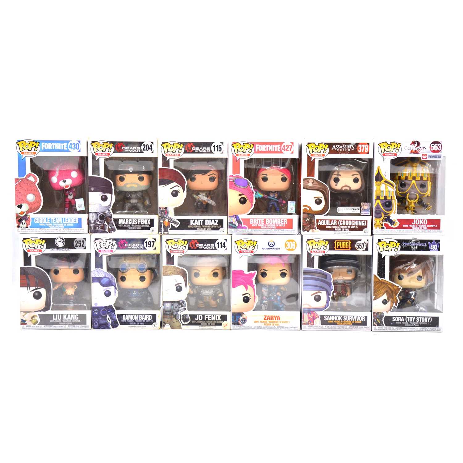 Lot 308 - Twelve Funko Pop! games figures, boxed