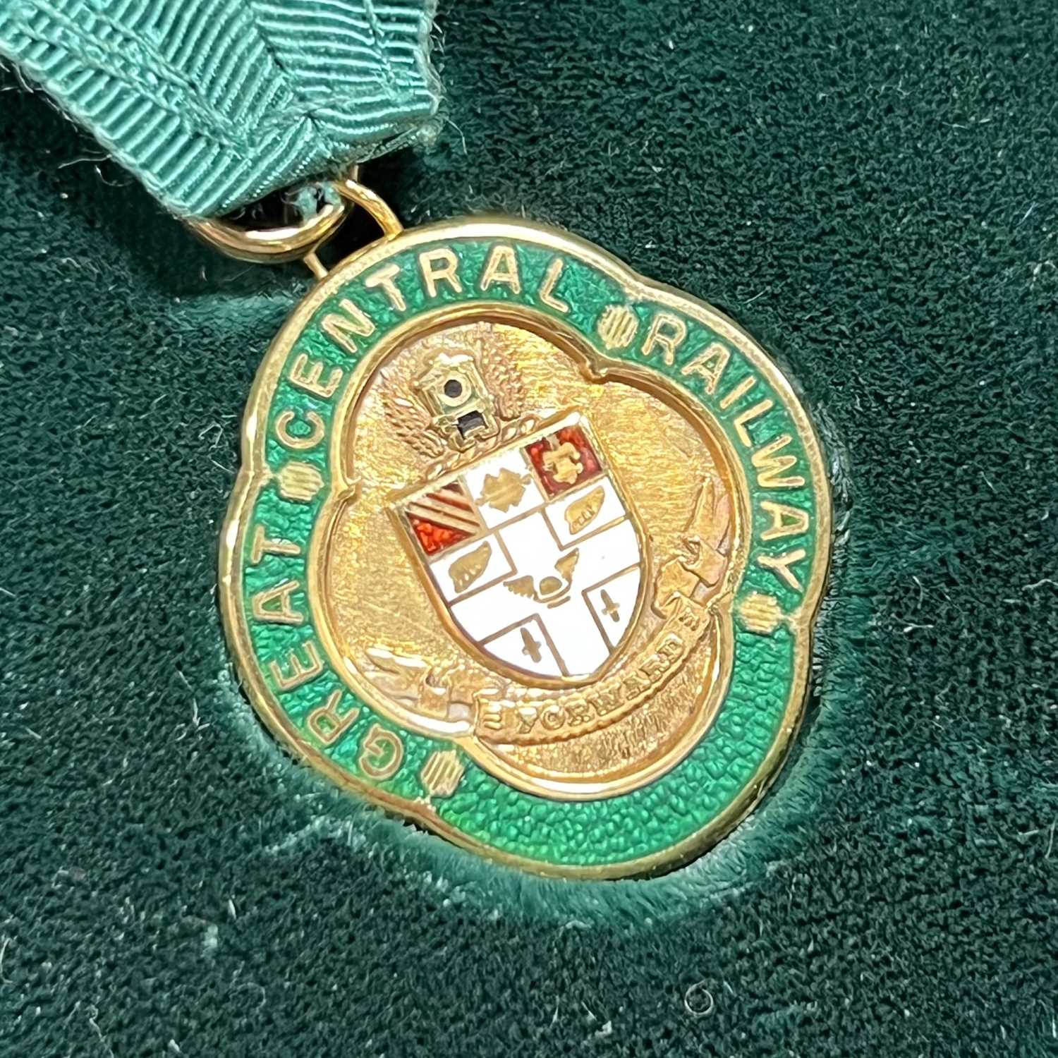 Lot 166 - A Great Central Railway Gold Free Pass medal.