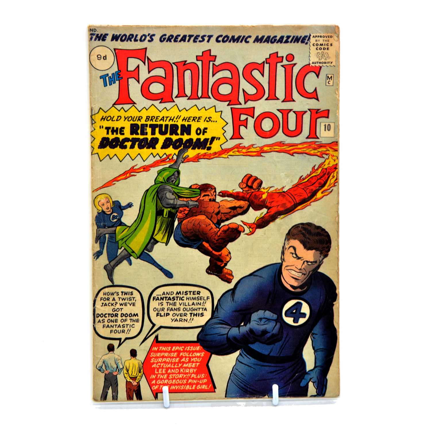Lot 259 Marvel Comics The Fantastic Four 10 The